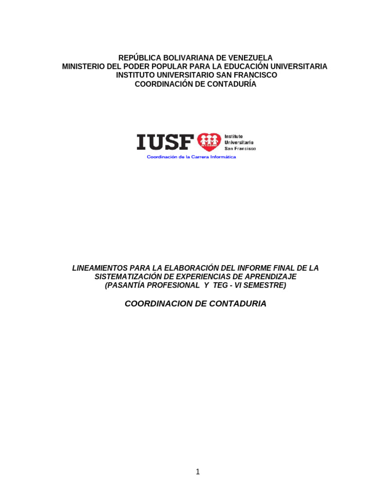 Lineamientos para La Elaboracion Del Teg. | PDF