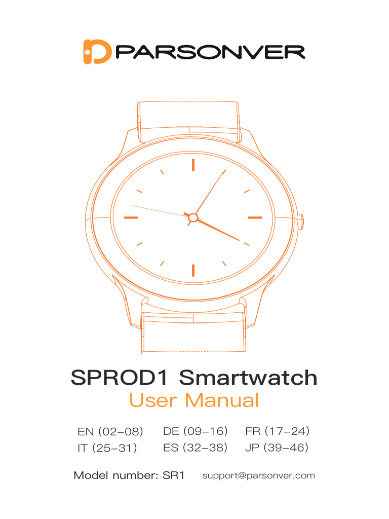 SPROD1 Smartwatch User Manual | PDF | Smartwatch | Smartphone