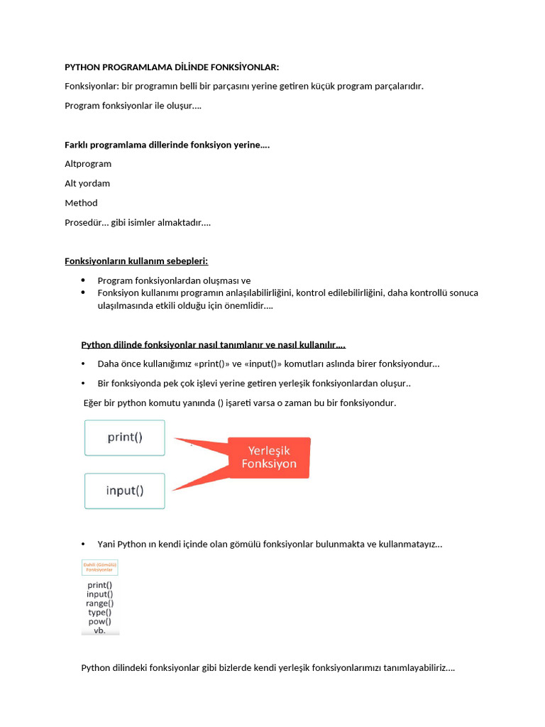 Pyhthon - 7.ders | PDF