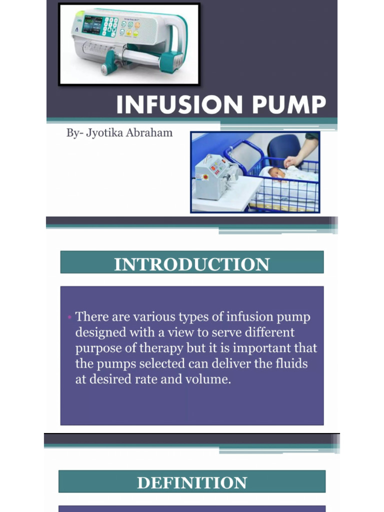 Medical Pump Presentation | PDF