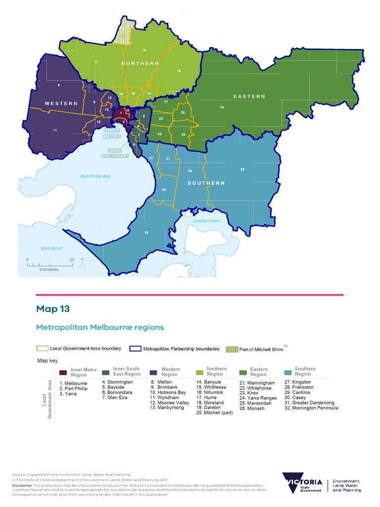 plan-melbourne-map-metro-melbourne-regions | PDF | Melbourne