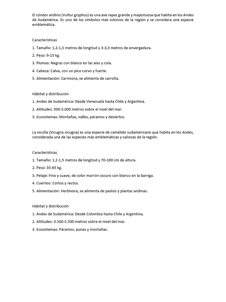 Fauna Andina: Especies y Hábitats | PDF | Abejas | Apidae