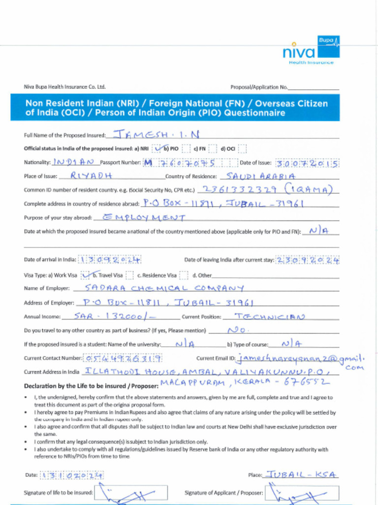 NRI Niva Bupa | PDF