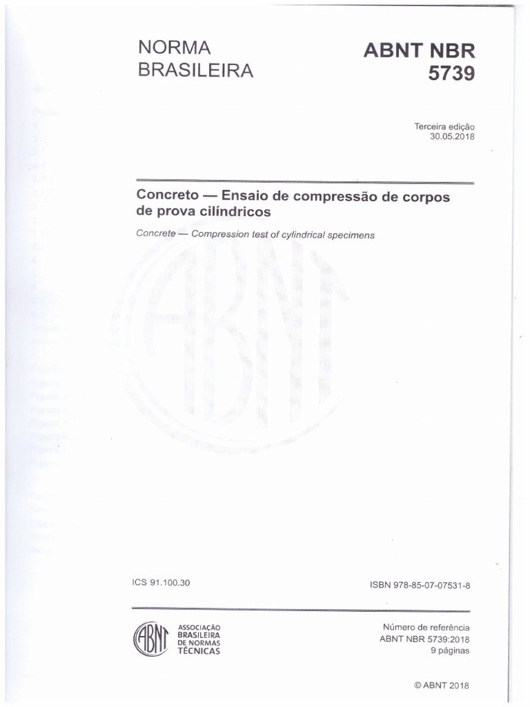 Abnt NBR 5739-2018 | PDF