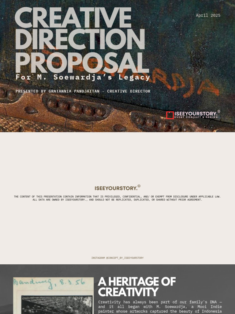 Creative Direction Proposal - M Soewardja | PDF