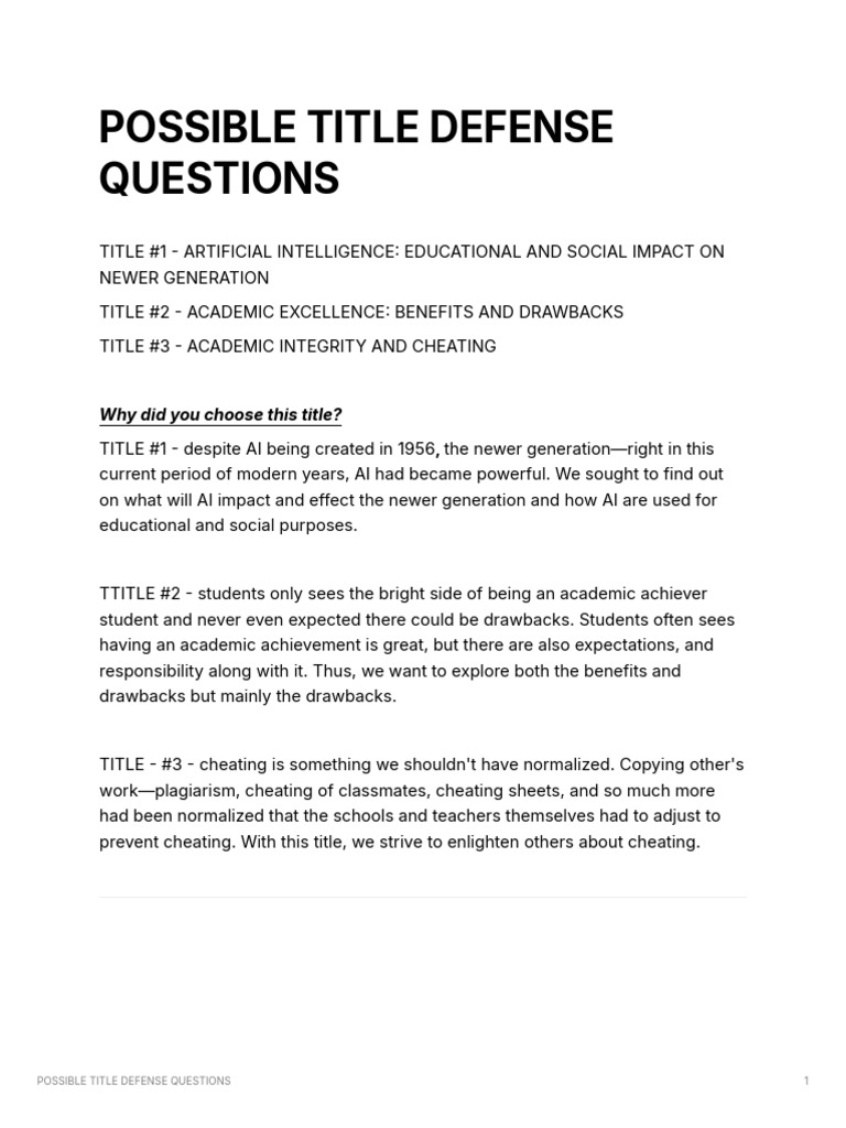 AI's Impact on Education and Society | PDF | Artificial Intelligence ...