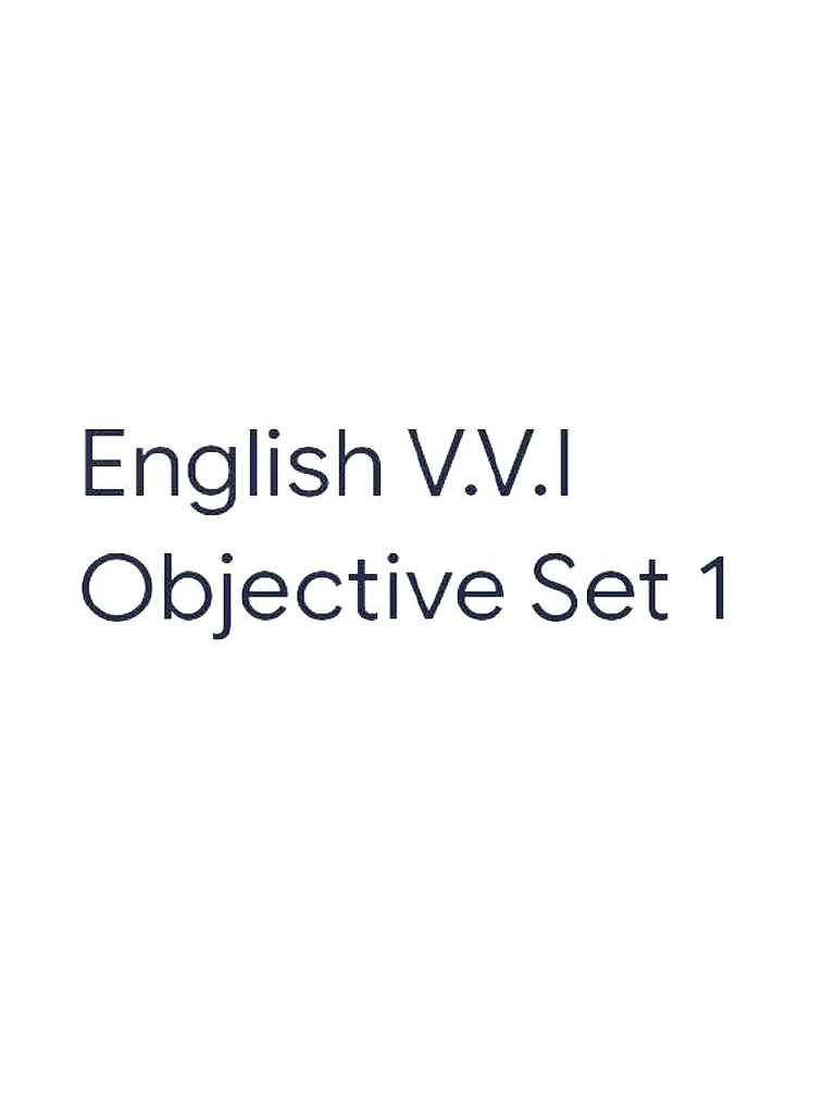 12th English Model Set 1 Vvi Question Answer by Binod Sir | PDF