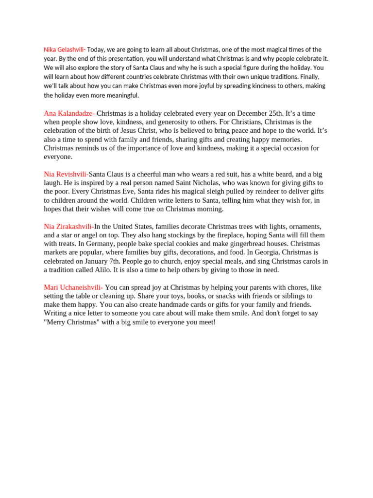 Christmas | PDF