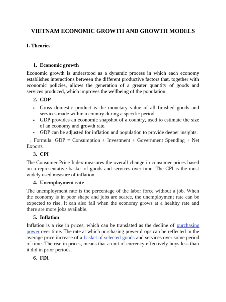 Vietnam's Economic Growth Models | PDF | Macroeconomics | Economic Growth