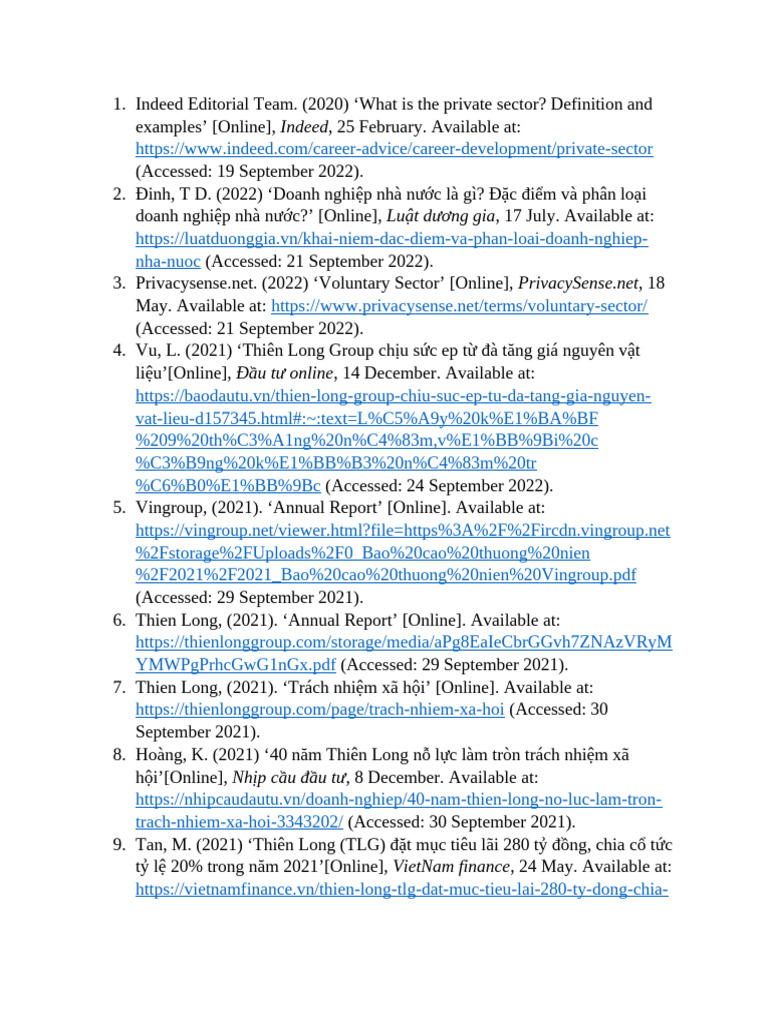References List | PDF