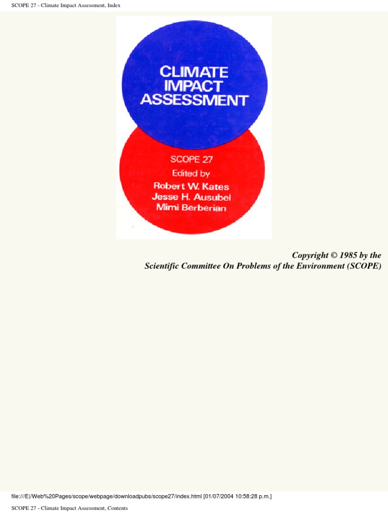 Climate Impact Assessment 10.1.1.123 | PDF | Global Warming | Climate