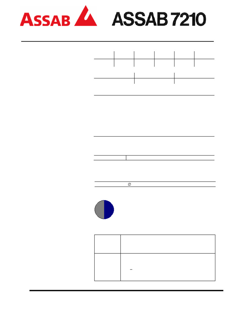 ASSAB 7210 Ficha Tecnica | PDF | Acero | Ciencia de los Materiales