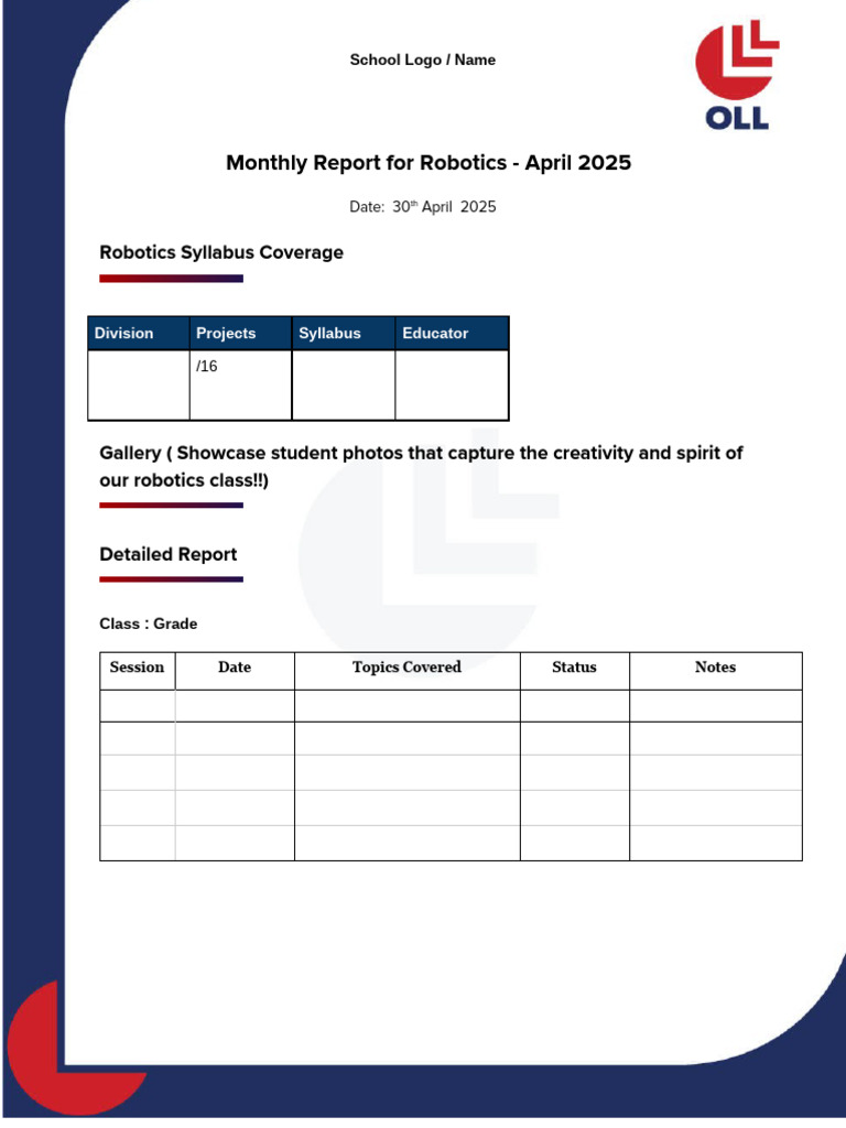 April 2025 Robotics Monthly Report | PDF
