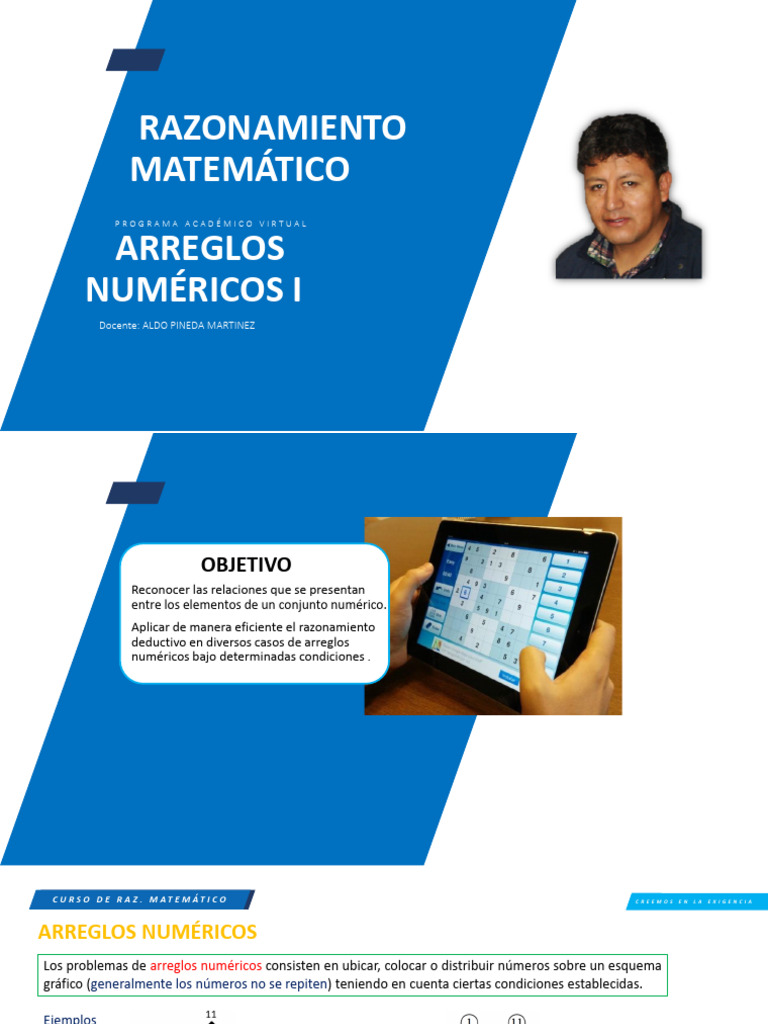 8 ARREGLOS NUMERICOS | PDF | Aritmética | Matemática Elemental