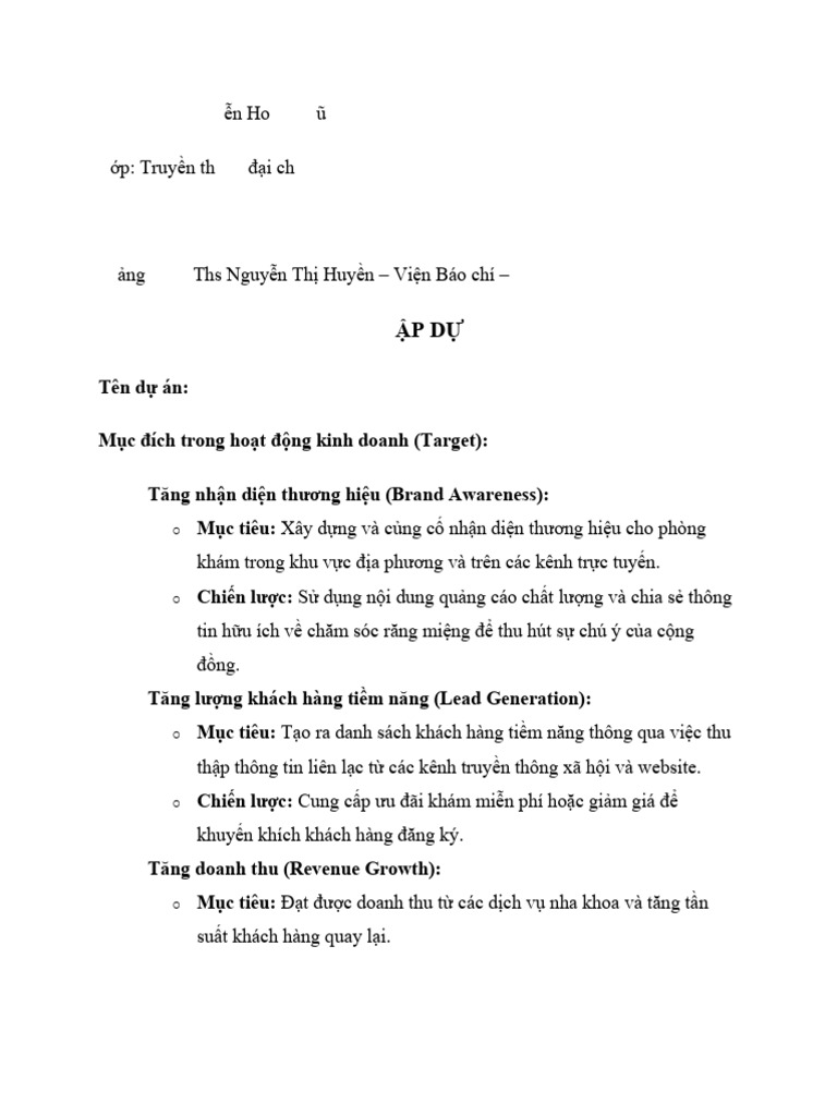 K41.2 - Bài tập dự án | PDF