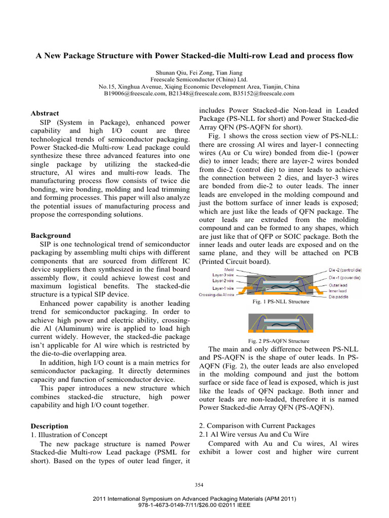 A New Package Structure | PDF | Materials | Physical Sciences