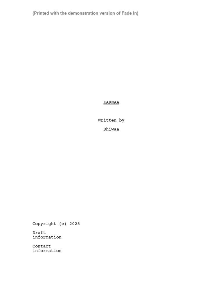 Karnaa: A Journey of Closure | PDF