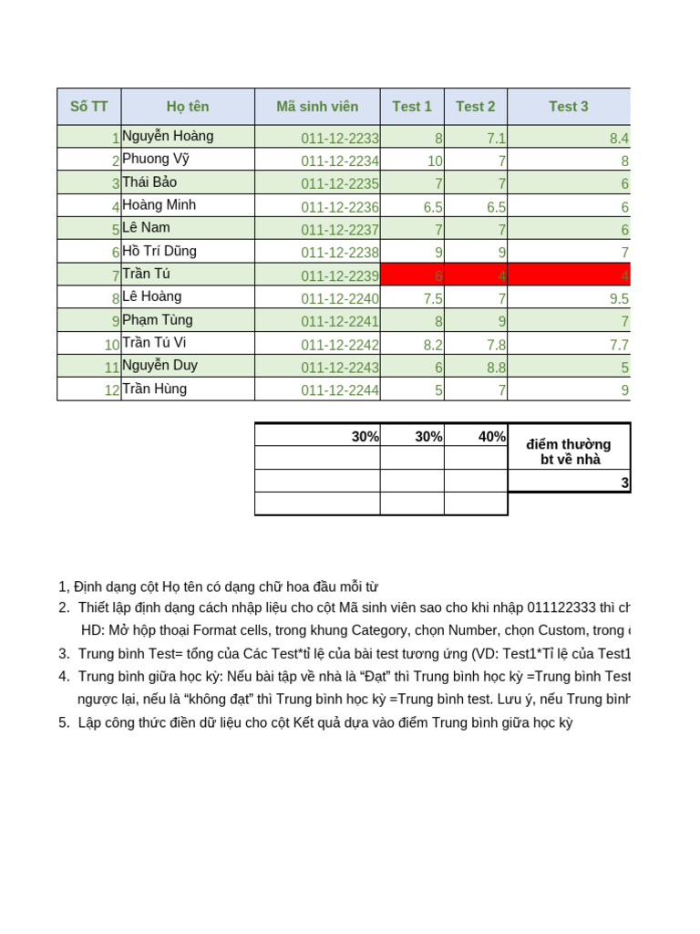 Bai THso 12 HIHI | PDF
