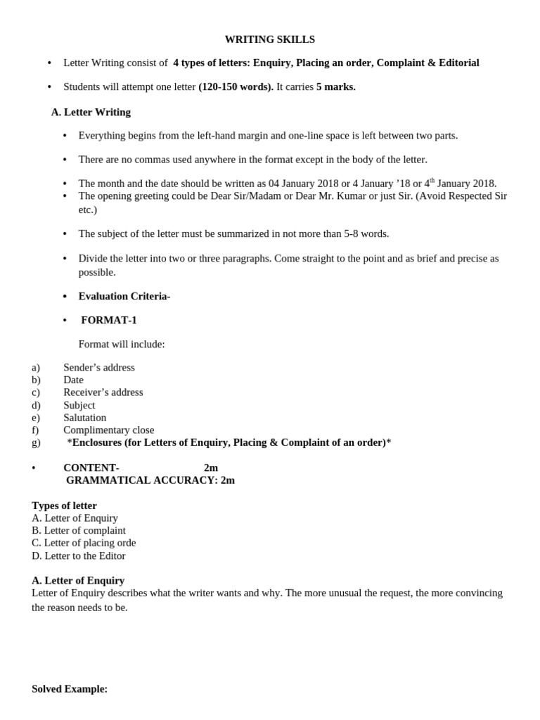 Letter Writing Assignment 1 | PDF