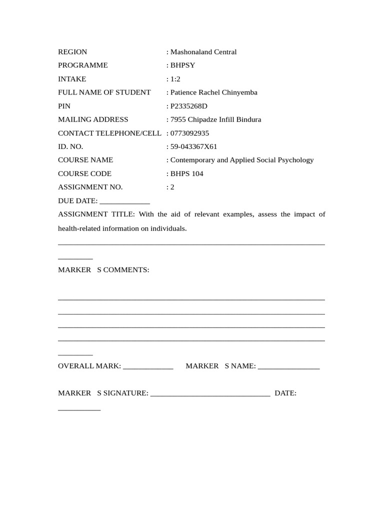 Document (2) Mai Tino Assignment 3 Final | PDF | Preventive Healthcare | Vaccination