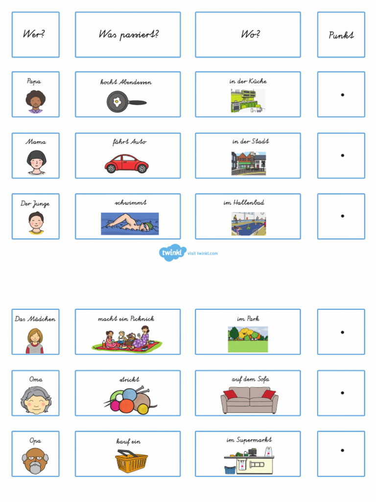 De T E 186 Alltagliche Satze Arbeitsblatt | PDF