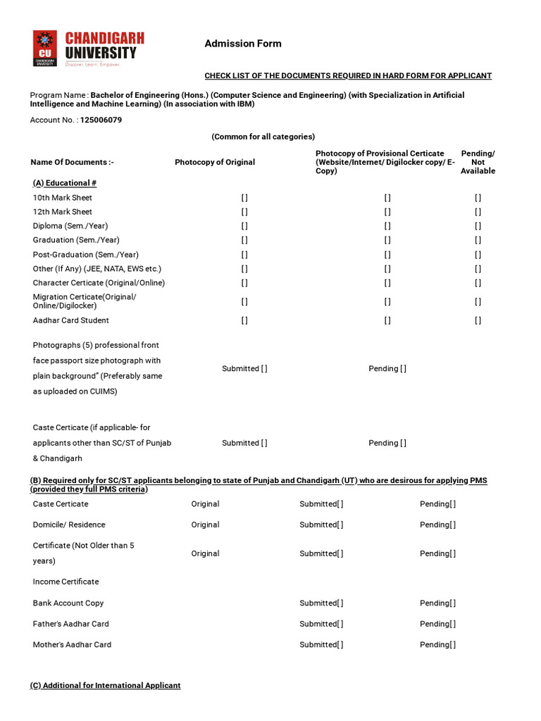 Admission Form Print PDF - Admission Form Print PDF | PDF | Cybercrime ...