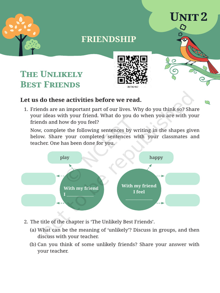 The Unlikely Best Friends Summary | PDF | Verb