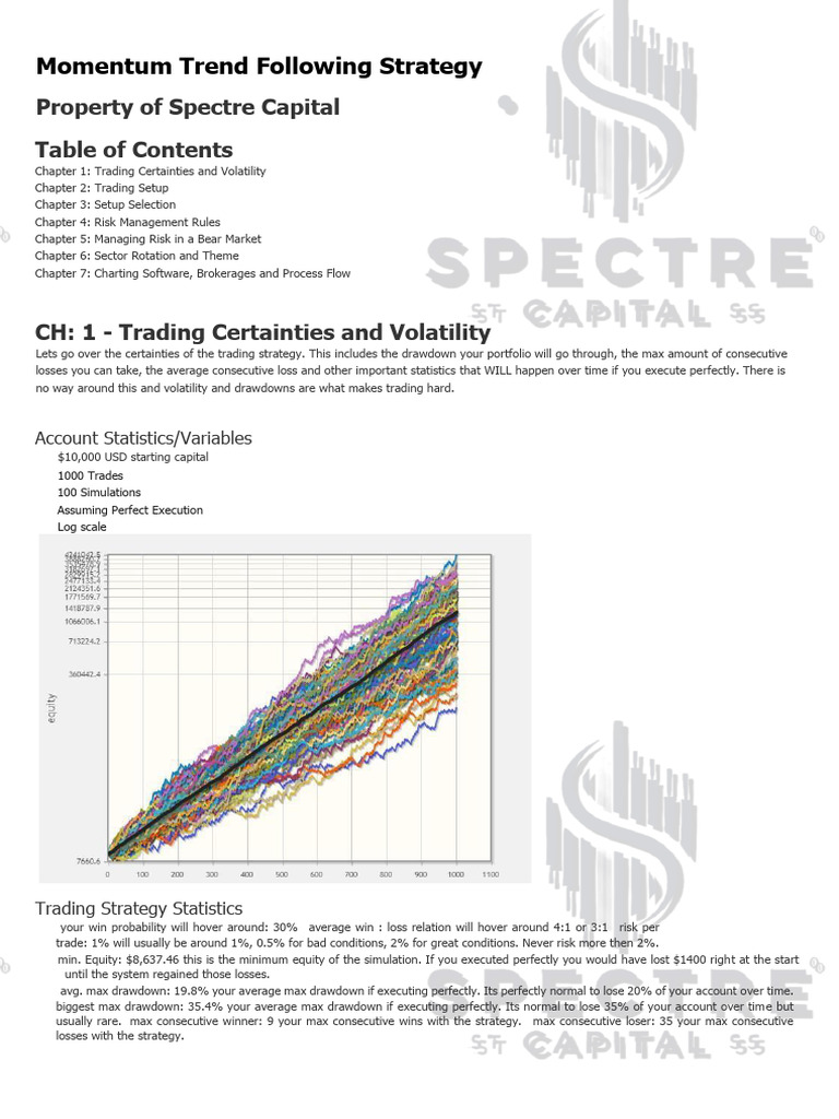 Momentum Trend Following Strategy Guide | PDF | Order (Exchange) | Day ...