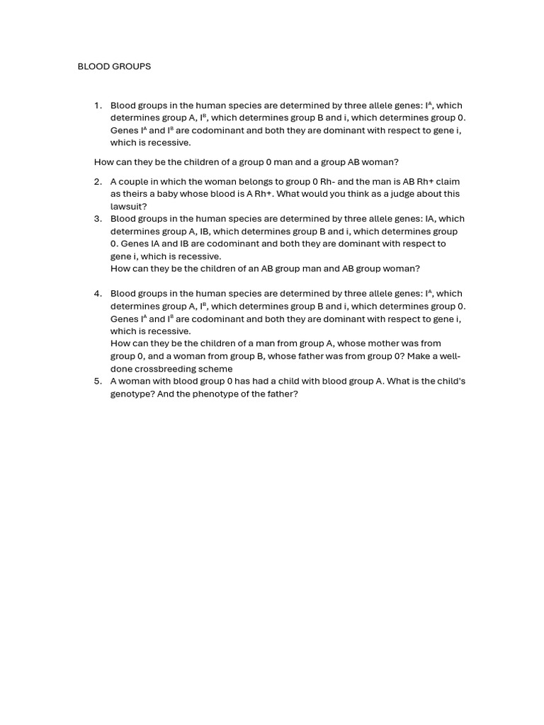 Blood Groups | PDF