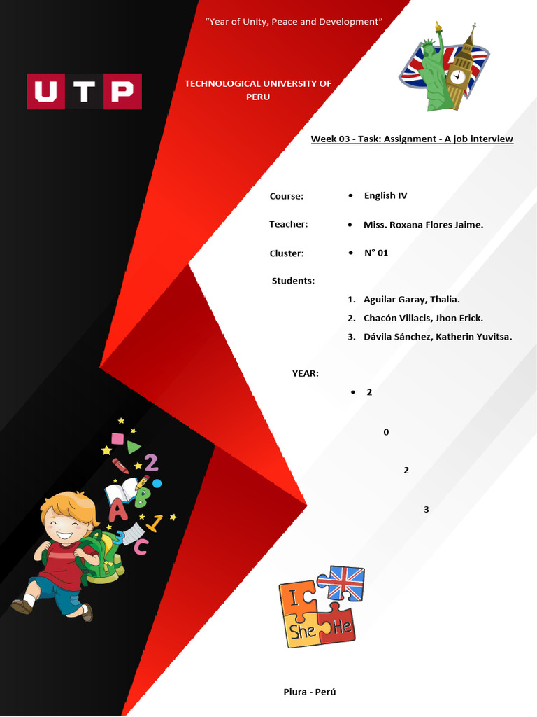 AC-S03 Week 03 - Task - Assignment - A Job Interview | PDF