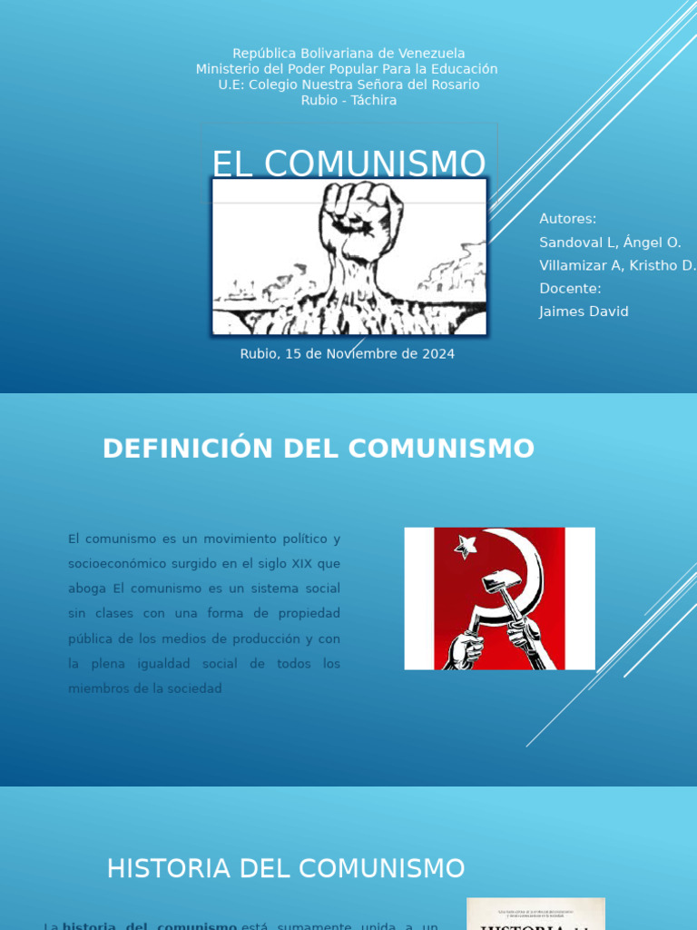 El Comunismo | PDF | Comunismo | Capitalismo