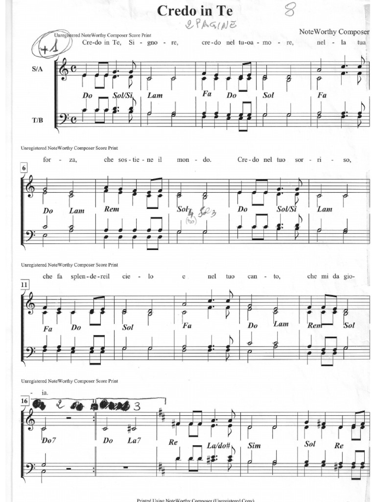 Credo in Te | PDF