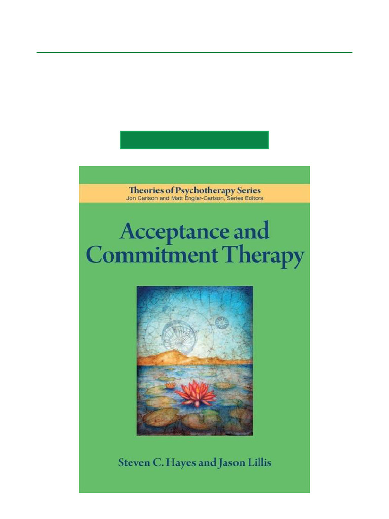 Acceptance and Commitment Therapy Entire Volume Download | PDF | Psychotherapy | Psychological ...