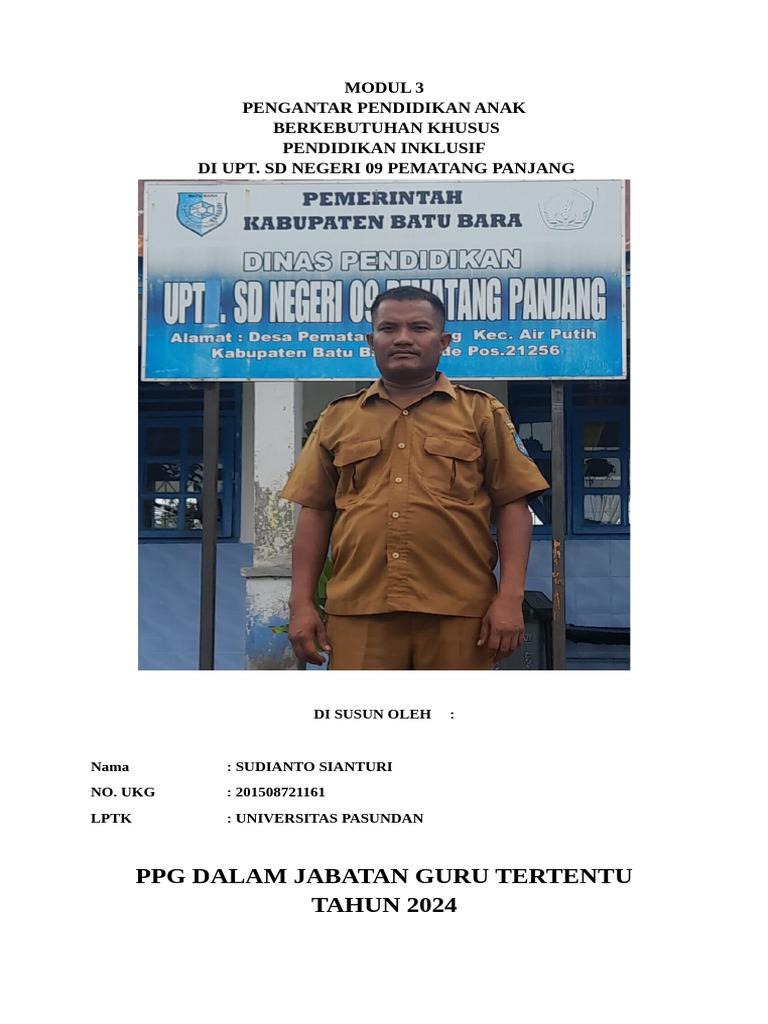 Modul 3 Pengantar Pendidikan Anak Berkebutuhan Khusus | PDF