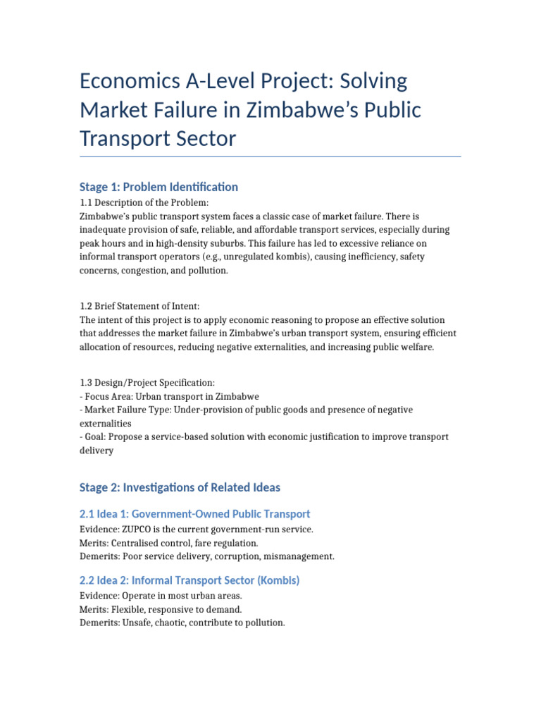 Complete Economics Project Market Failure-2 | PDF | Public–Private ...