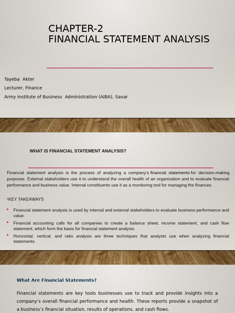 Financial Statement Analysis Explained | PDF | Cost Of Goods Sold ...