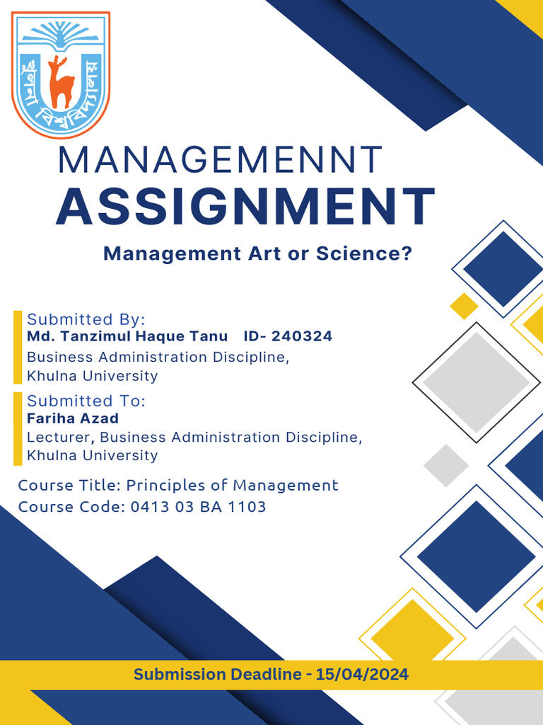 Blue White Yellow Simple Modern Geometric Project Proposal Cover A4 | PDF