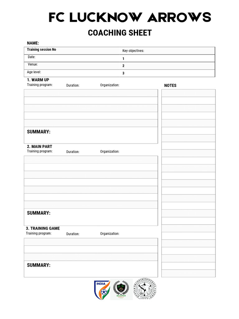 Fcla Coaching Sheet | PDF