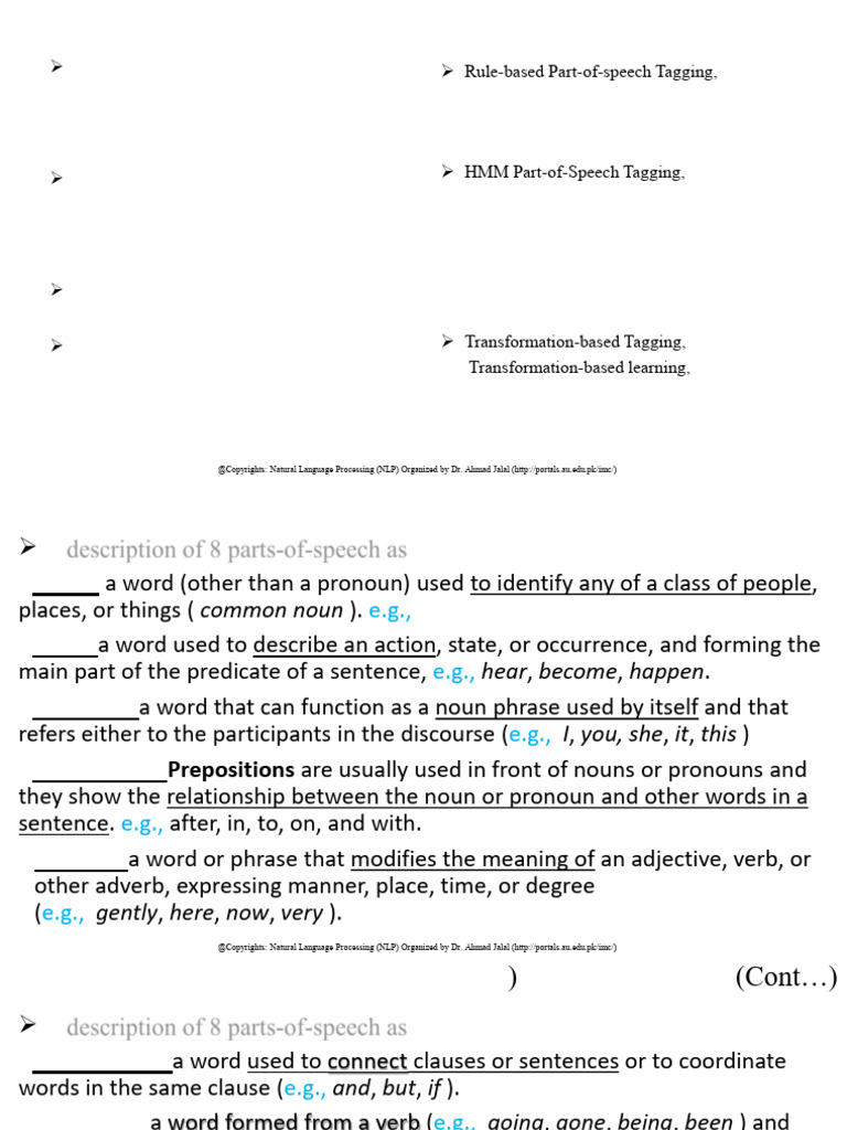 Part-of-Speech Tagging Overview | PDF | Part Of Speech | Noun