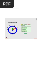 Analog Clock | PDF | Clock | Scratch (Programming Language)