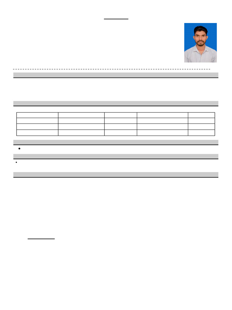 Resume: Surya Bhushan Kumar Present Address | PDF