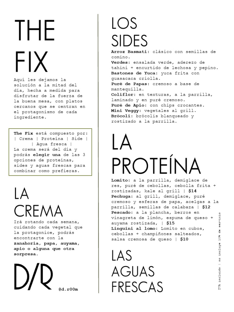 Menu_TheFix_2024_10 | PDF