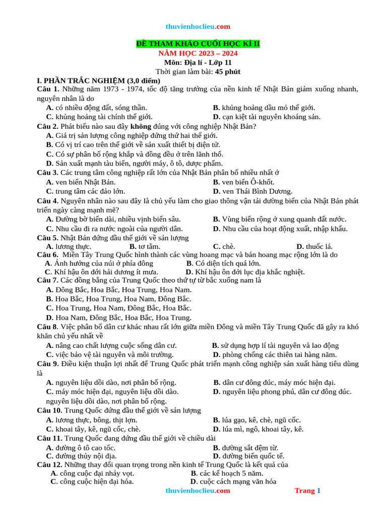 thuvienhoclieu.com-De-kiem-tra-HK2-Dia-11-KNTT (4) | PDF