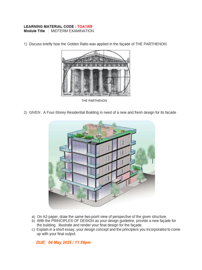 Theory of Arch MIDTERM | PDF