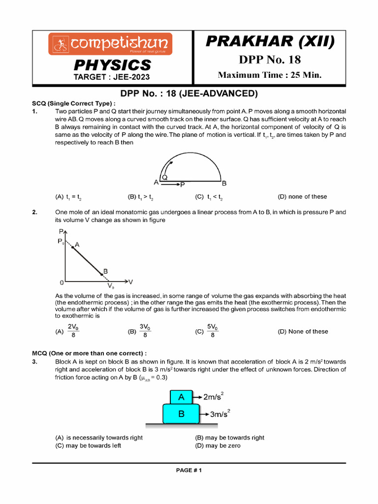 DPP-18_Physics | PDF