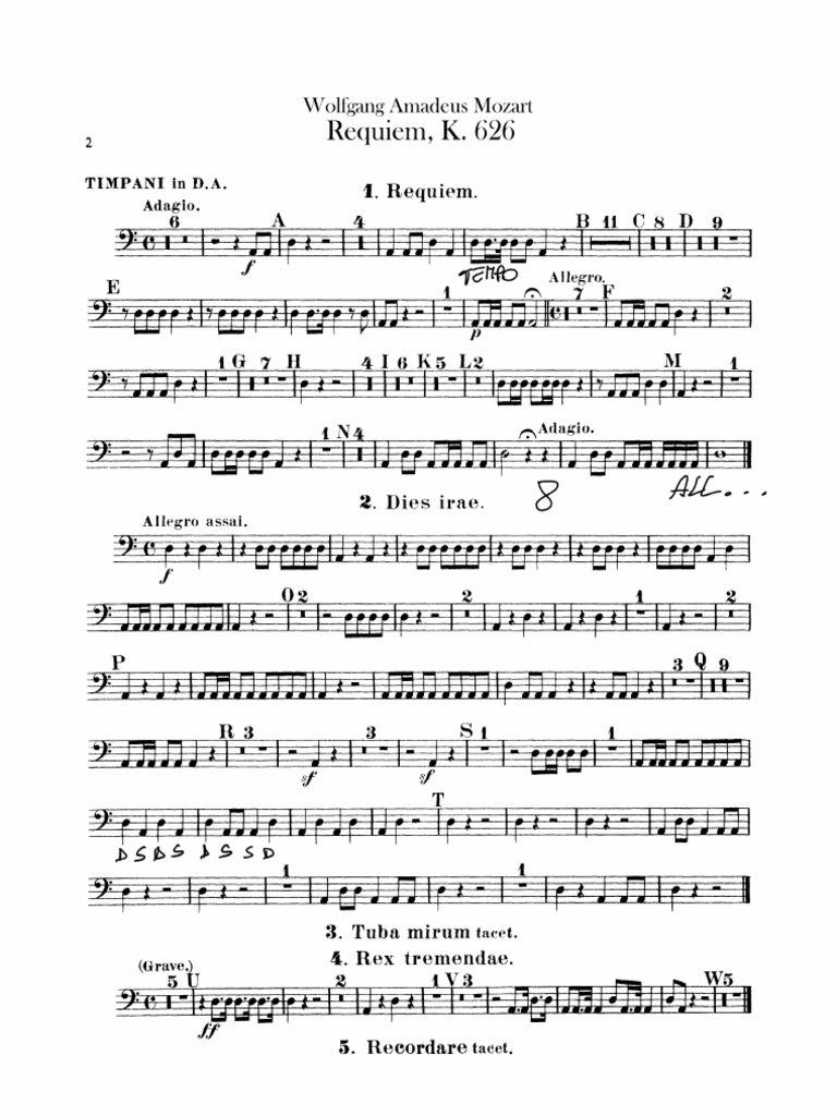 5 Mozart K626.Timpani | PDF