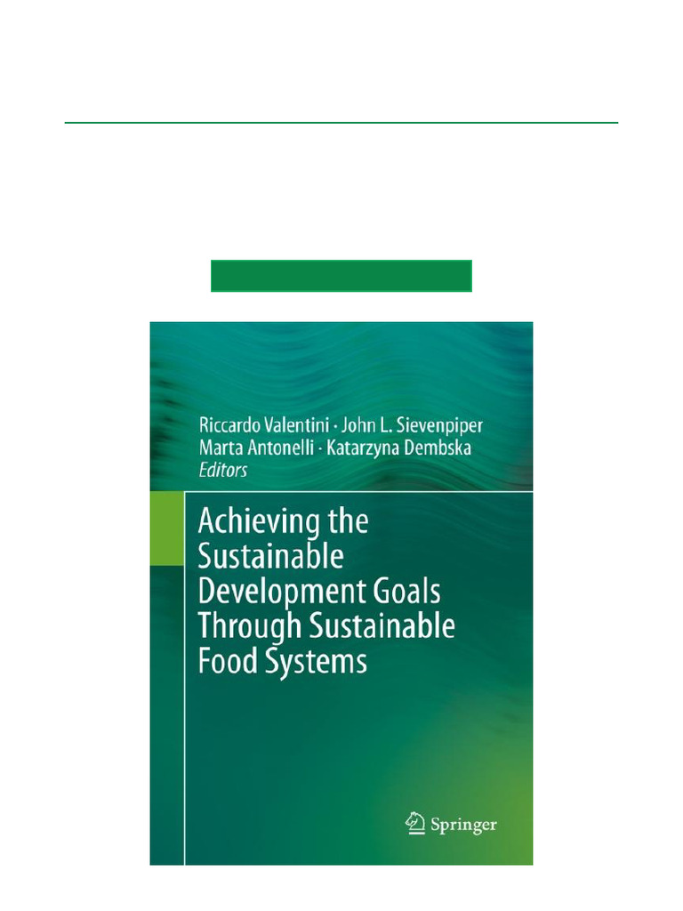 Achieving The Sustainable Development Goals Through Sustainable Food ...