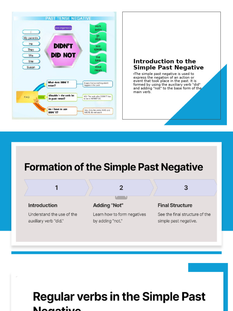 The Simple Past Negative | PDF