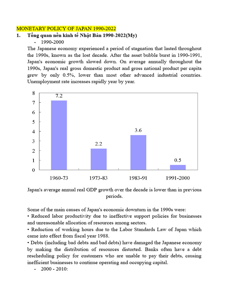 Monetary Policy of Japan | PDF | Quantitative Easing | Economic Bubble