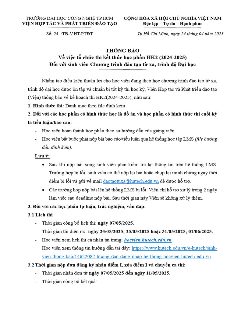 tb-ke-hoach-thi-hk22024-2025 | PDF